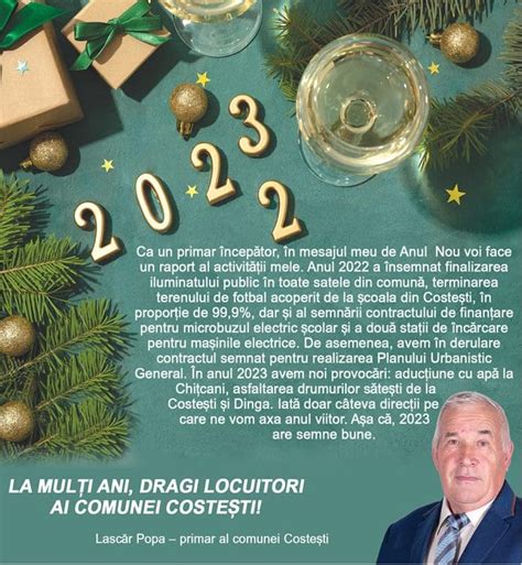 La Costești Anul Nou Semne Bune Are Vremea Noua Liderul Presei