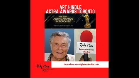 Intv W Canadian Actor Art Hindle On His 2022 Award Of Excellence From