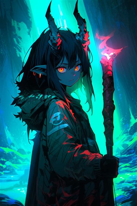 Demon Girl Mystique Anime Wallpaper Background Free Download