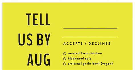 Colorful Statement Wedding Response Cards The Knot