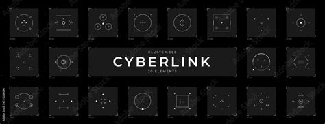 Cyberpunk Elements Set Futuristic Hud Design Elements Set Cyber Collection Of Targets And