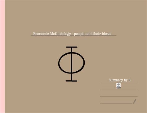 Summary Of Economic Methodology Ideas By B Studeersnel