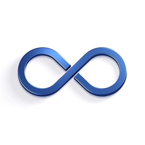Premium Photo Infinite Loop Symbol 3d Render Illustration In White
