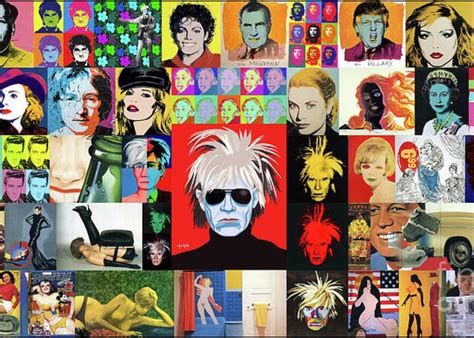 Andy Warhol High Resolution Photo Art Collage Greeting Card By Andy Warhol