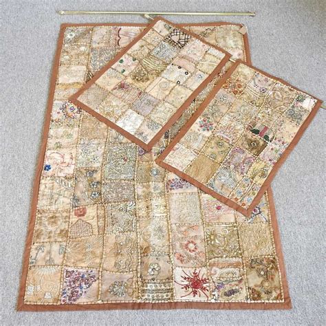 Lot 472 Three Patchwork Panels