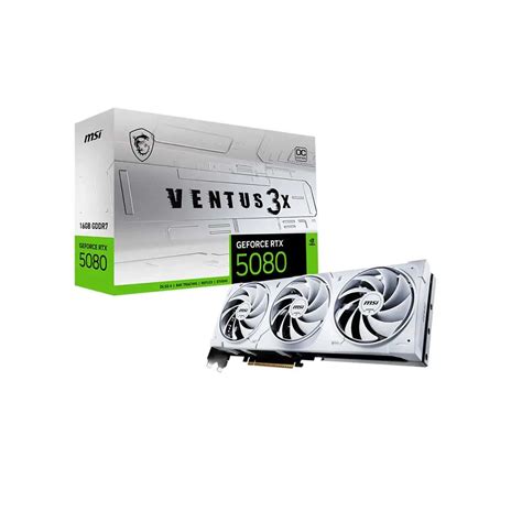 Msi Rtx 5080 Ventus 3x Oc White 16gb Graphics Card