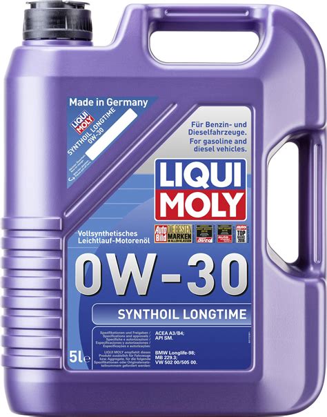 Liqui Moly Synthoil Longtime 0W-30 1172 Engine oil 5 l | Conrad.com