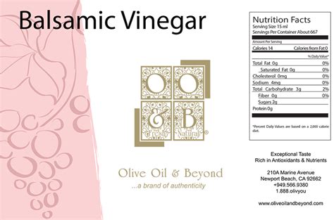 White Balsamic Vinaigrette Nutrition Facts At Susan Guthrie Blog