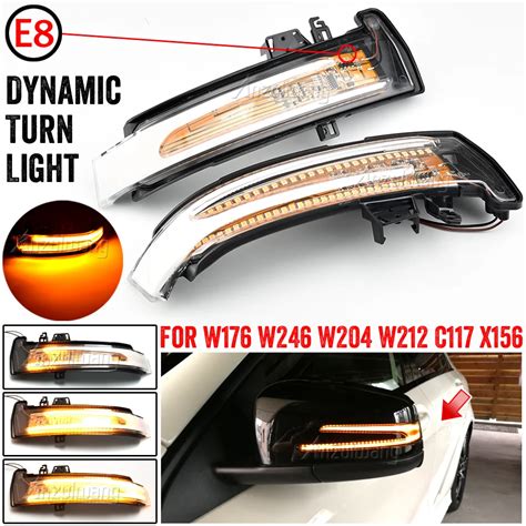 Fit For Benz B Class W24612 18 B180 B250 B250e Led Side Mirrors Turn