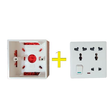 8 Pin Socket With Box 220v 1800 W 16a Multi Function Universal Wall