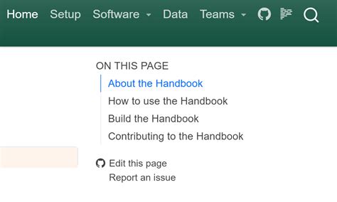Contributing To The Handbook Data And Tech Handbook