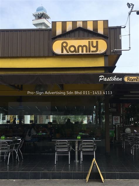 Polycarbonate Sign Ramly Batu Caves 2022 Sticker Ampang Selangor Kuala Lumpur Kl