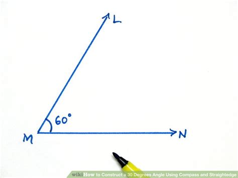 How To Construct A 30 Degrees Angle Using Compass And Straightedge