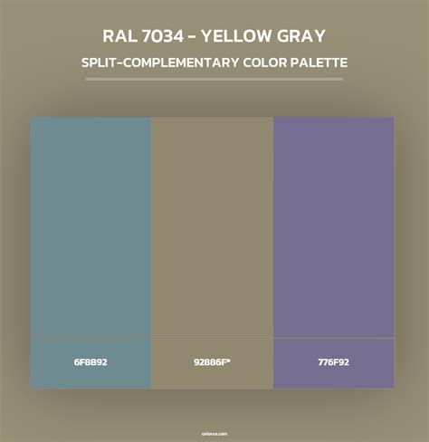Ral 7034 Yellow Gray Color Palettes