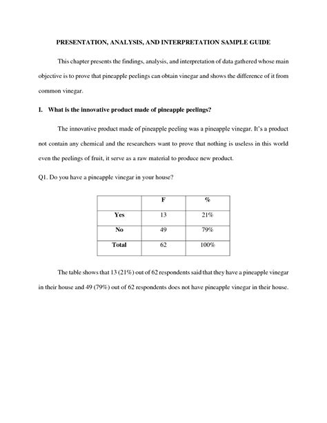 Solution Presentation Analysis And Interpretation Sample Guide Studypool