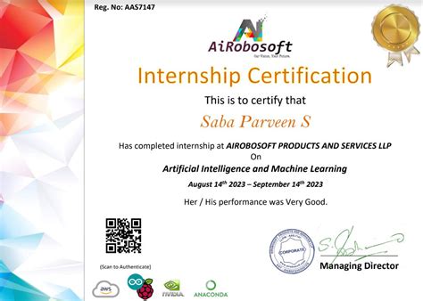 Saba Parveen S On Linkedin Ai Machinelearning Airobosoft Bengaluru