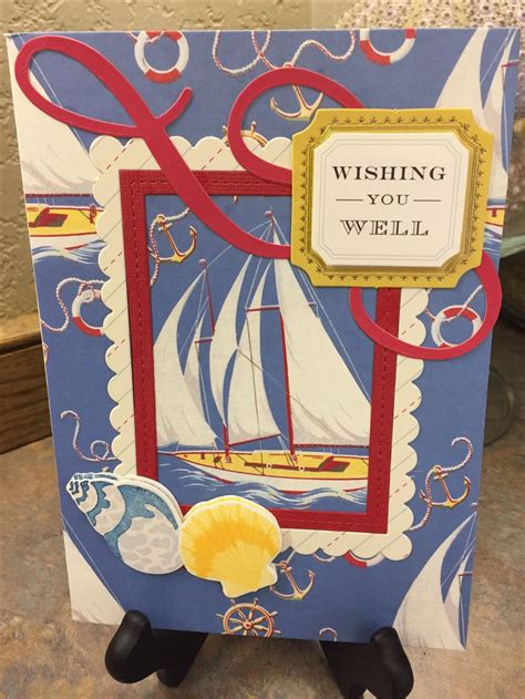 Anna Griffin Sailboat Wish You Well Card