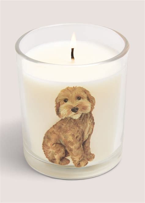 Cream Cockapoo Candle Matalan
