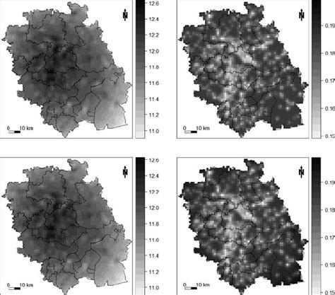 Empirical And Fitted Theoretical Variogram Of The Residuals Left