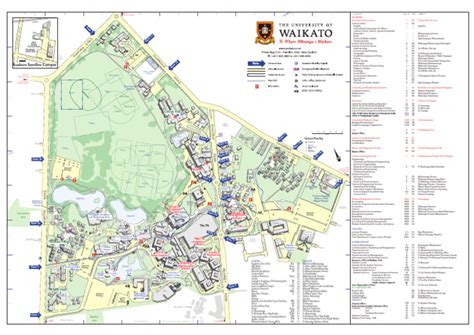 University Of Waikato Campus Map Pdf Māori Science