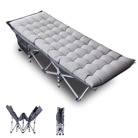 Koksry Camping Stretchercot Folding Bed For Adults Portable Camp