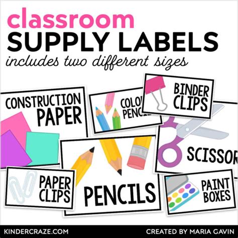 Free Printable Name Labels For School Supplies