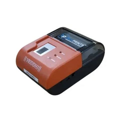 Biometric Bluetooth Receipt Printer Plastic Build 58mm Print Width Orange Color Automatic