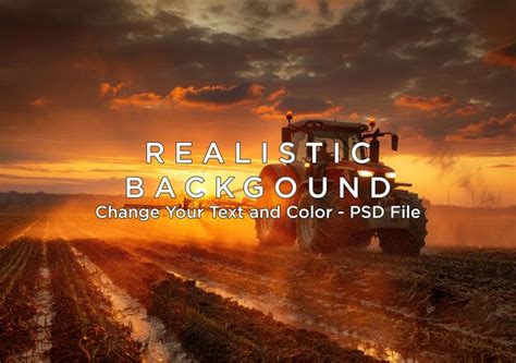 Red Tractor Spraying Crops At Sunset Premium Ai Generated Psd