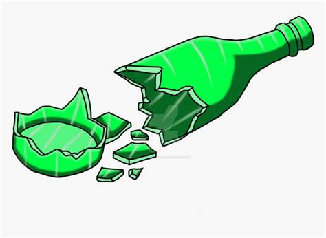Collection Of Smashed Broken Glass Bottle Clipart Hd Png Download