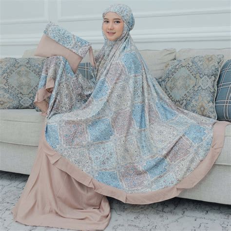 Jual Mukena Dewasa Jumbo Rayon Bali Premium Sovanka Batik Atasan Bawahan By Putri Dania Shopee