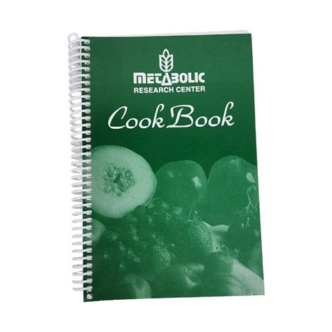 Metabolic Research Center Cookbook Healthy Diet Recipes Menus Etsy