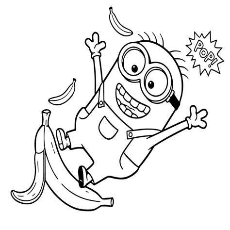 Coloriage Dessiner Minion Drôle Dessin Gratuit à Imprimer