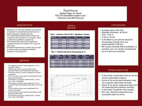 Equilibrium Poster Pdf Chemical Equilibrium Chemistry