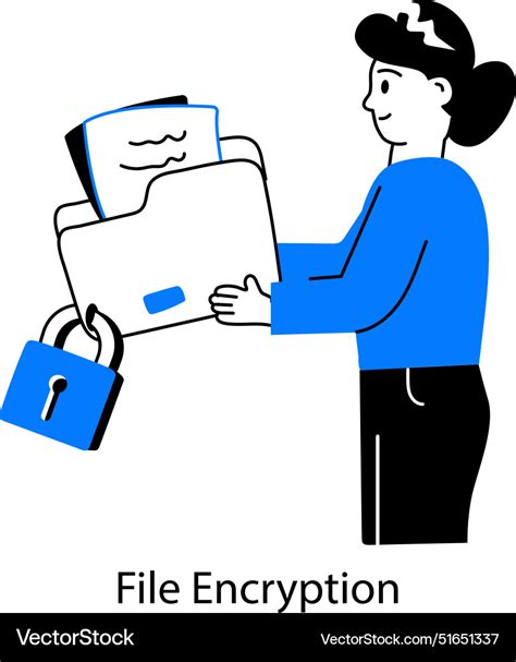 File Encryption Royalty Free Vector Image Vectorstock