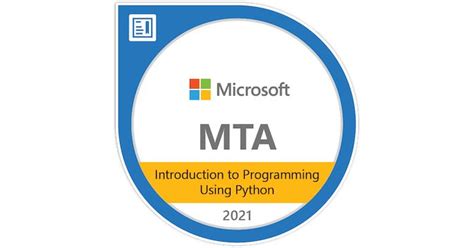 Mta Introduction To Programming Using Python Certified 2021 Was