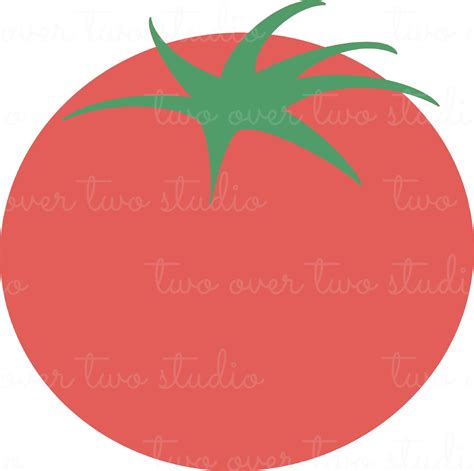 Tomato Svg File Tomato Cutting File Commercial Use Tomato Clipart