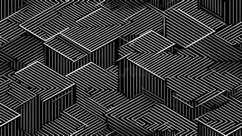 Seamless Isometric Geometric Tile Pattern Generative Ai Stock