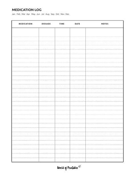 Medication Tracker Printable Free Free Printable Hq