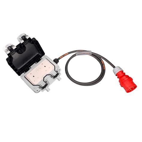 16amp 5 Pin Plug To 13amp 2 Gang Weatherproof Socket