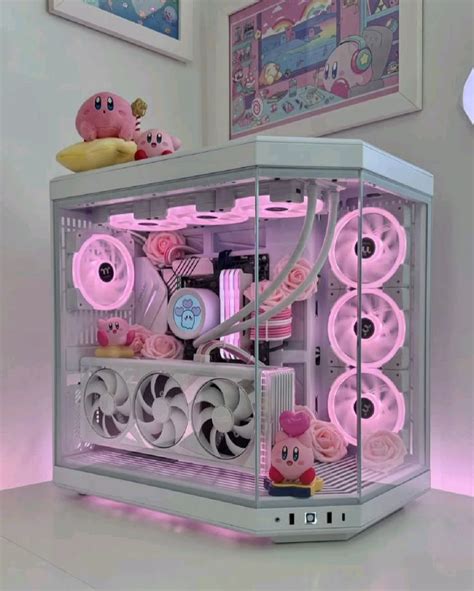 Pink Gaming Pc Setup Aesthetic Mystiicmeep Cute Gaming Computer
