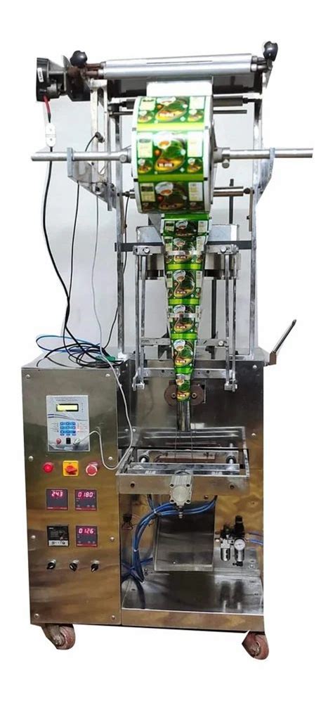 Tea Packaging Machine Machine Capacity 500 Pouch Per Hour 15 Kw At
