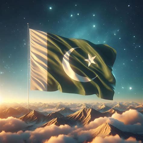 Experience The Pakistan Flag In 3d Animation Premium Ai Generated Image