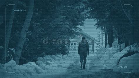 Cctv Man Walks By Disused Tracks In City Outskirts Stock Footage Video Of Circuit Path 312668396