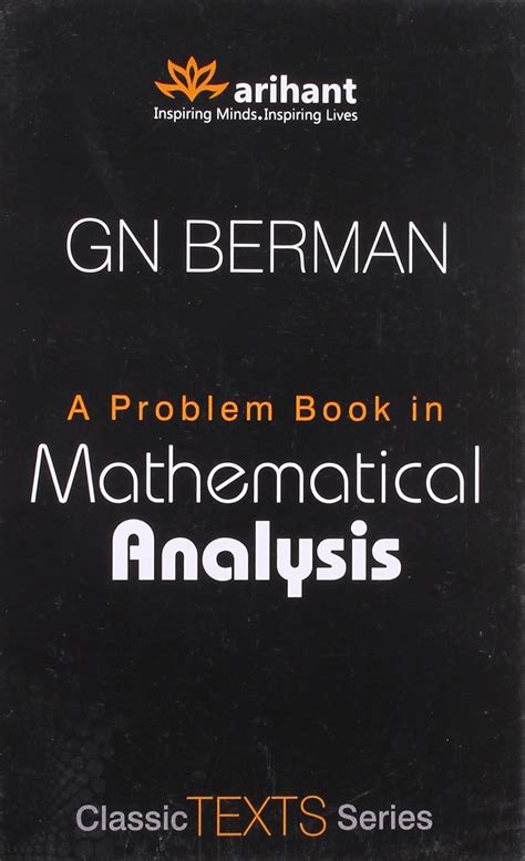A Problem Book In Mathematical Analysis G N Berman 9789351414957