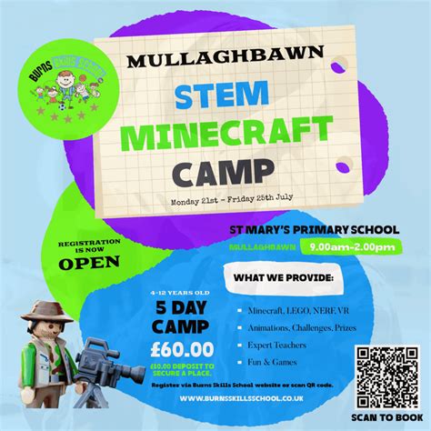 Burns Skills School Stem Minecraft Summer Camp St Marys Primary School