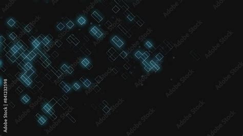 A Dynamic Looping Motion Graphic Featuring A Blue Electric Circuit And