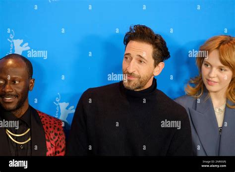 L To R Sierra Leone Born Actor Sallieu Sesay Us Actor Adrien Brody Australian Actress Odessa