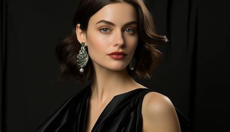 Premium Photo Beautiful Woman Fashion Model Elegant Glamour