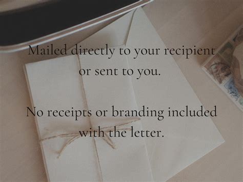 Personalized Hand Typed Letter Custom Love Or Encouragement Letter