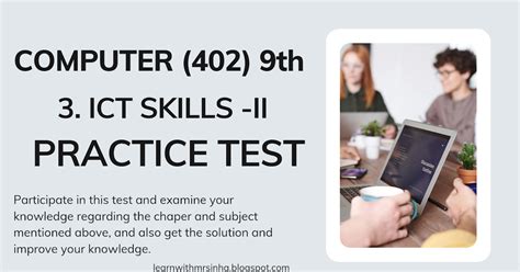 Ict Skills 9 Practice Test Class Ix 402 Chapter 3 Ict Skills I Information And